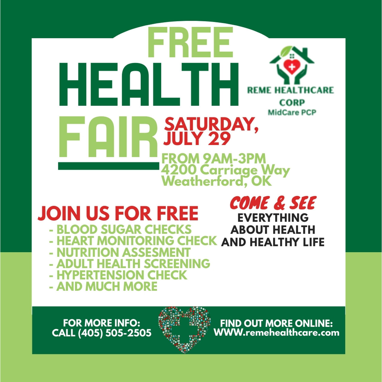 Free Health Fair - City of Weatherford