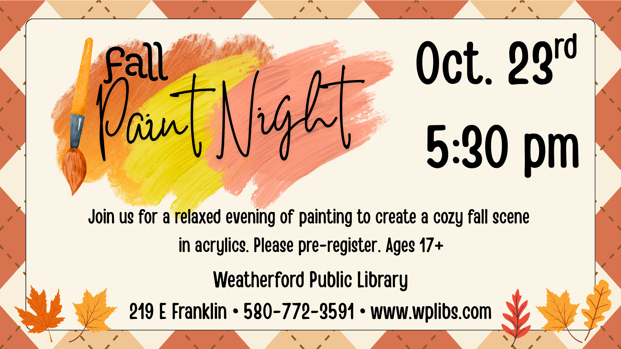 Fall Paint Night - City of Weatherford